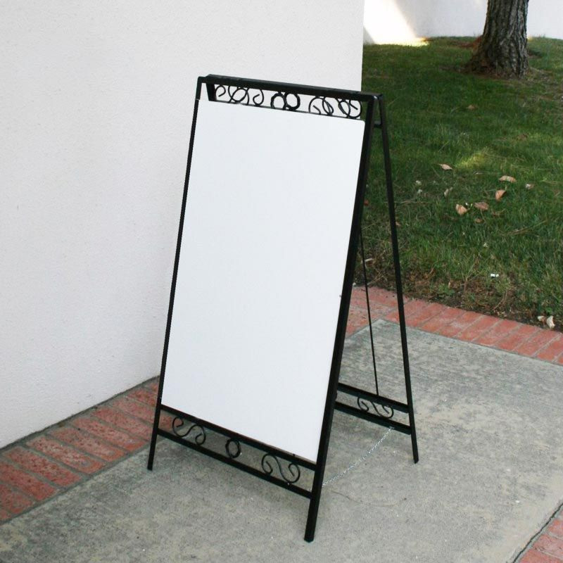 Decorative A-Frame Folding Sidewalk Sign