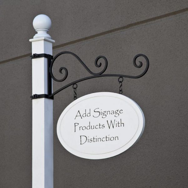 Milano Post Mount Sign Bracket