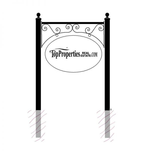 50" Ornamental Post and Panel System