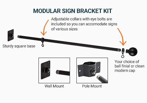 Our NEW Modular Sign and Banner Brackets Adjust to Fit Your Signs ...