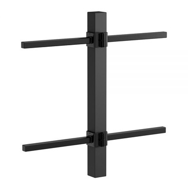 Two-Way Iron Straight Arm Banner Bracket Set - Post Mount