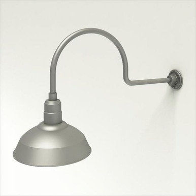 Classic Warehouse Shade Gooseneck Sign Light