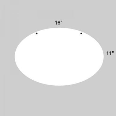 Oval Aluminum Sign Blank