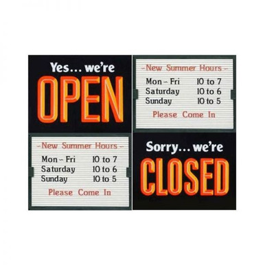 Open and Closed Signs