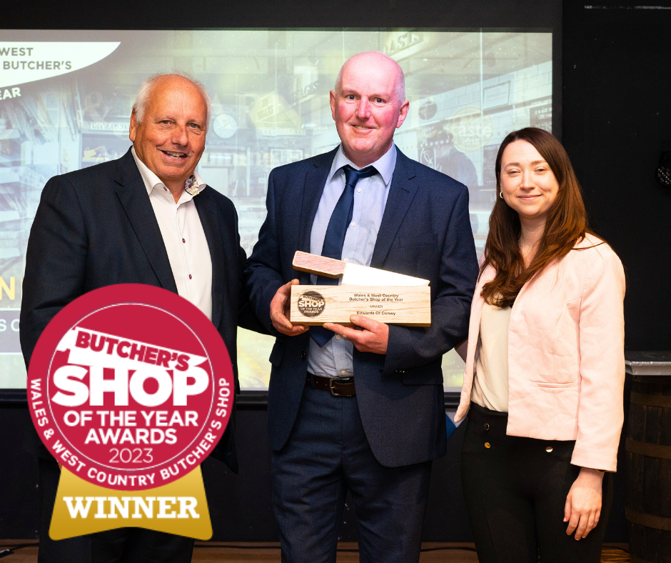 Best Butcher's Shop in Wales Award in our 40th year! - Edwards of Conwy Ltd