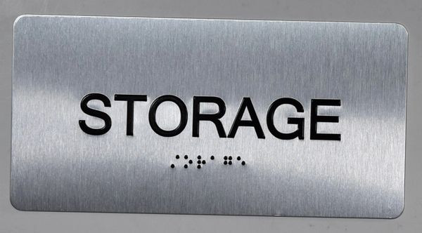 Storage Room Sign -Tactile Touch Braille Sign - The Sensation line ...