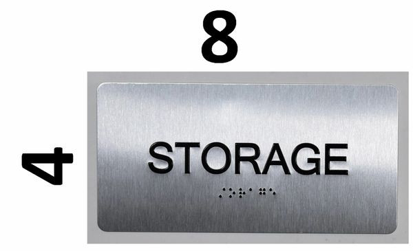 Storage Sign -Tactile Touch Braille Sign - The Sensation line -Tactile ...