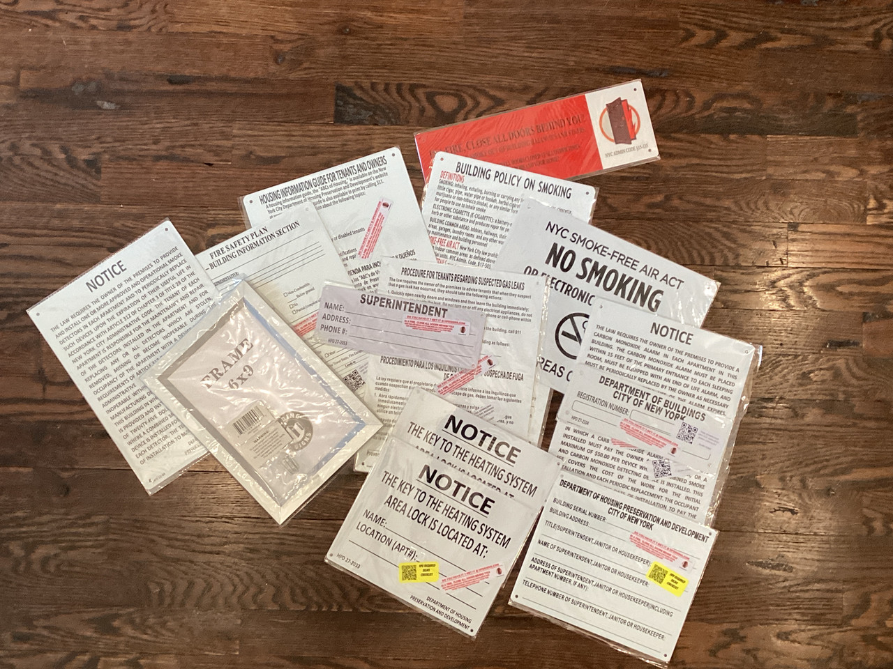 NYC HPD - FULL SIGNS PACKAGE