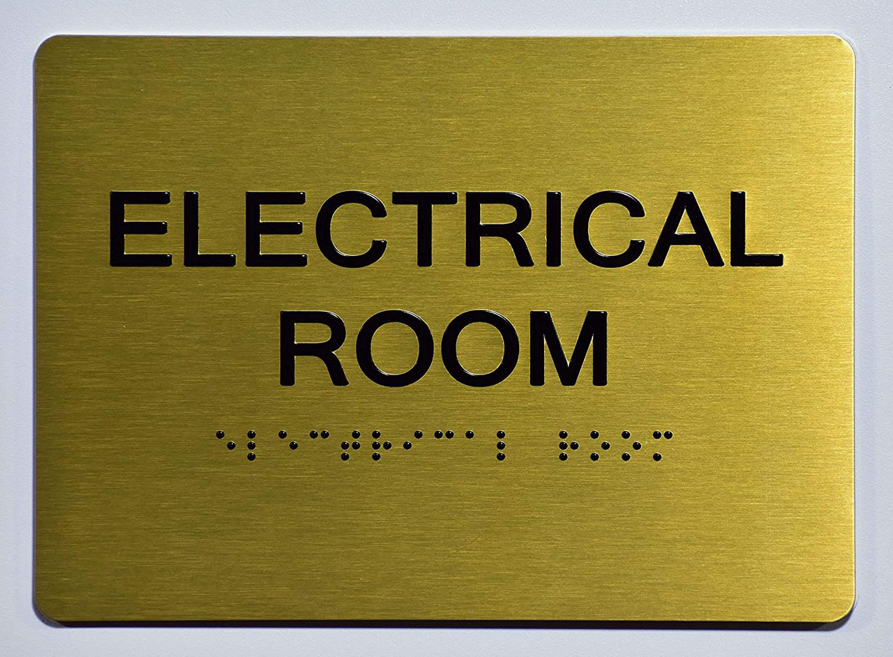 Server Room Sign -Tactile Signs The Sensation line