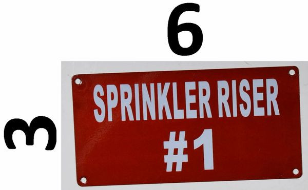 Sprinkler Riser #1 Sign