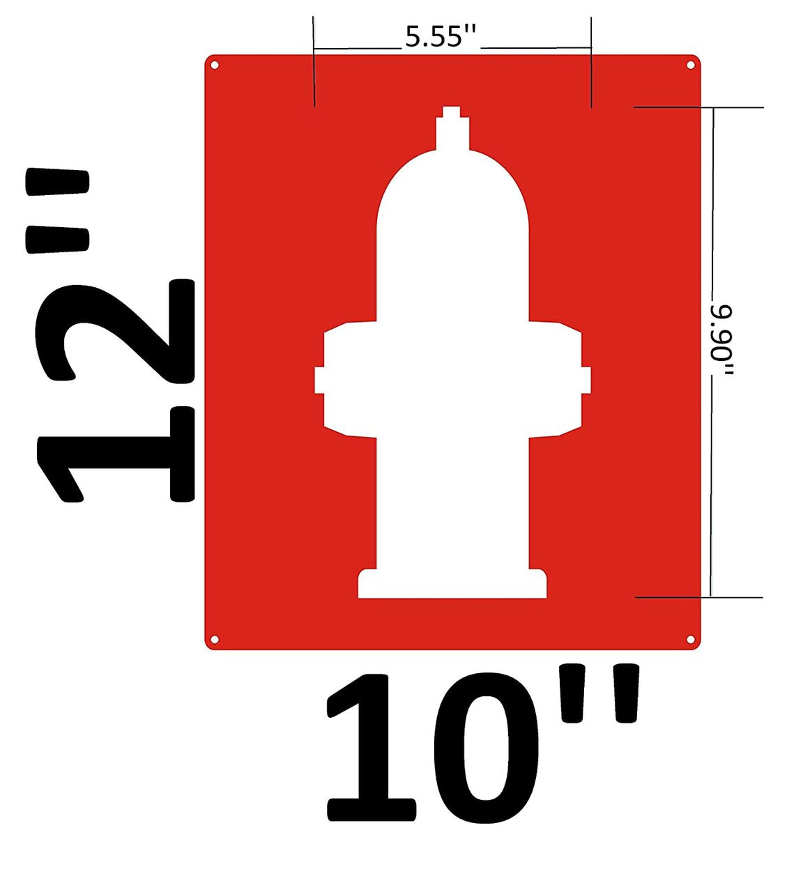 Fire Hose Hydrant Sign in.with [Graphic Only] Fire Hydrant Symbol