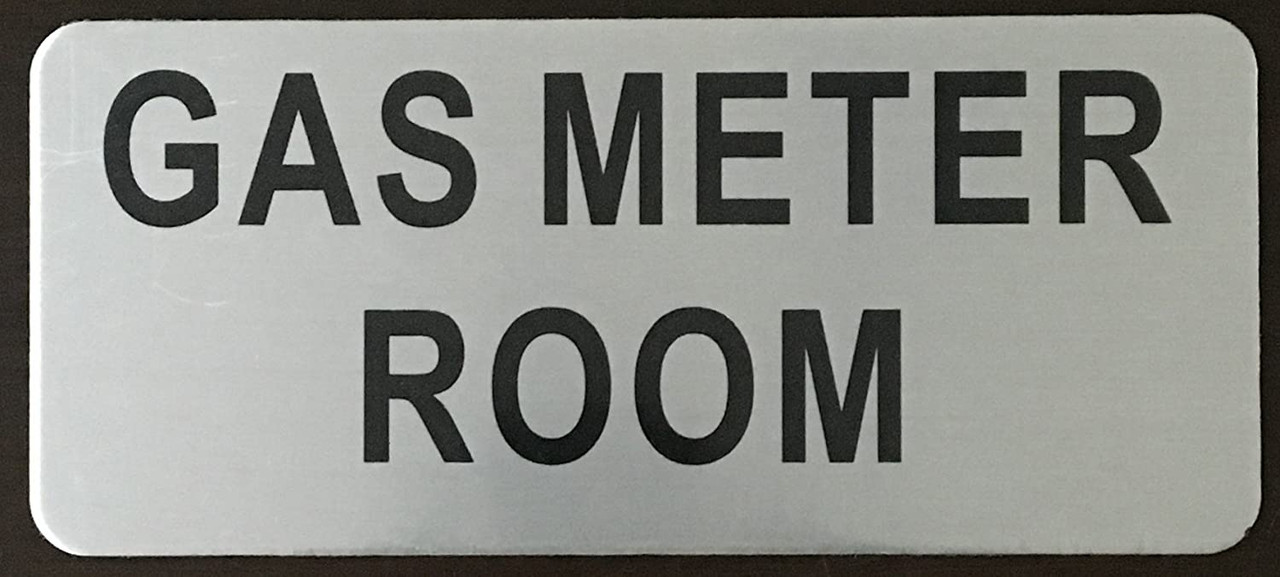 Gas Meter Room" Metal Sign