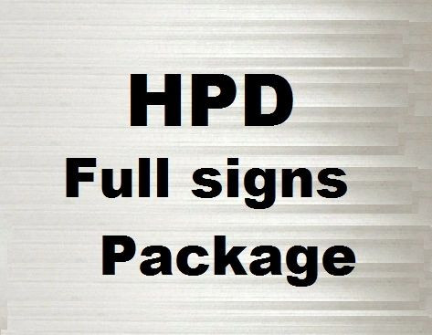 NYC HPD - FULL SIGNS PACKAGE