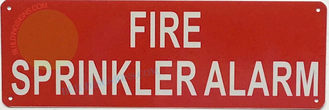 FIRE ALARM CONTROL PANEL SIGN (4X12,RED,Aluminum) - HPDSIGNS.NYC