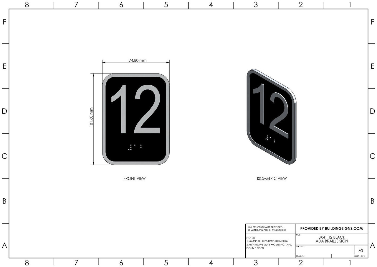 Elevator floor number 2 sign- Elevator Jamb Plate 2 ( 3x4, cast Iron ...