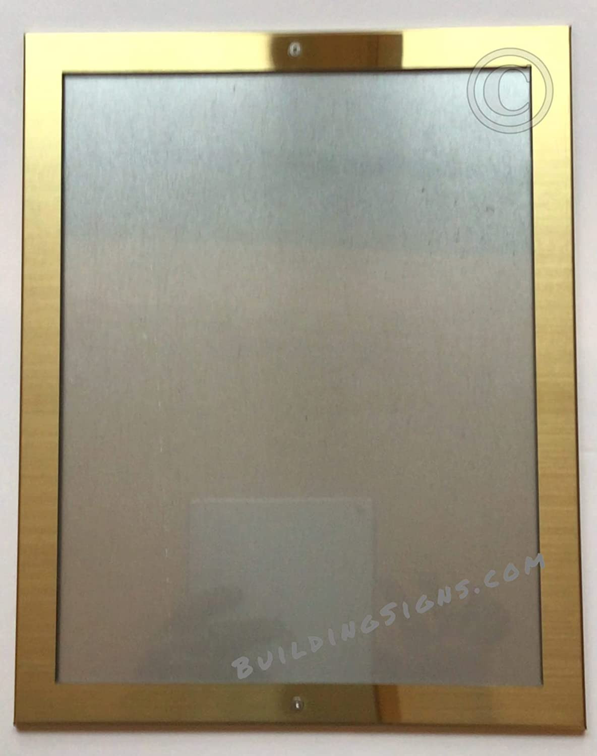 BUILDINGSIGNS.COM Elevator certificate frame 8.5x11 (Lockable !!!, Gold ...