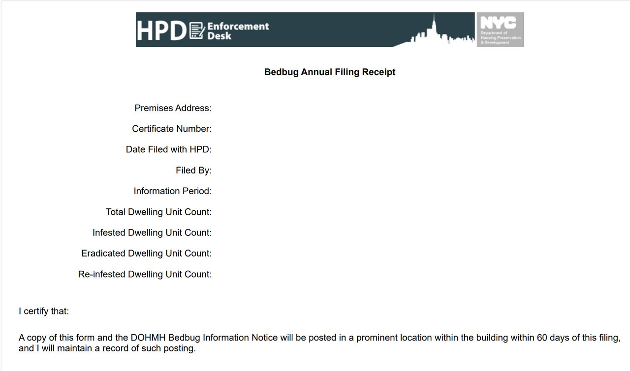 BEDBUG ANNUAL FILING BY MAIL (PDF)