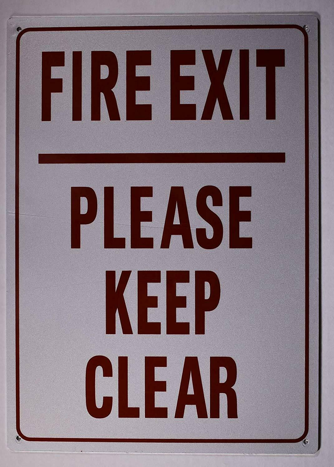 FIRE LANE KEEP CLEAR Sign