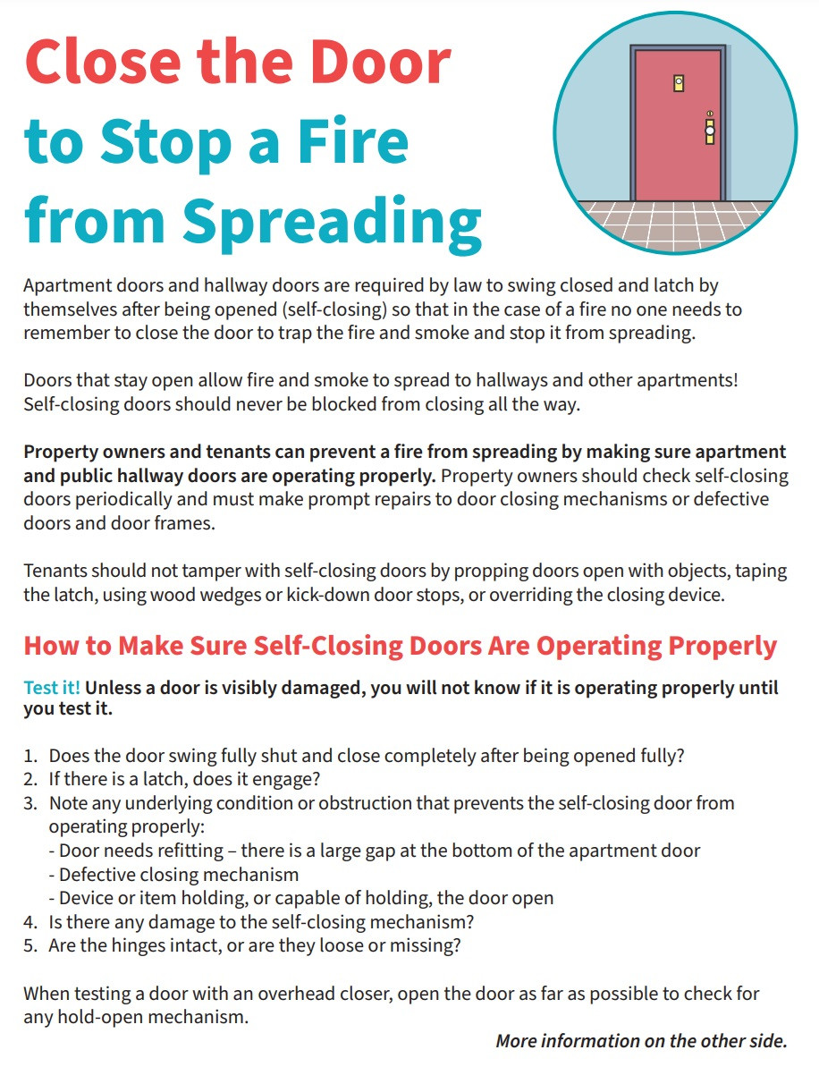 hpd Self-Closing Doors flyer