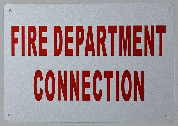 Fire Department Connection Sign Sign