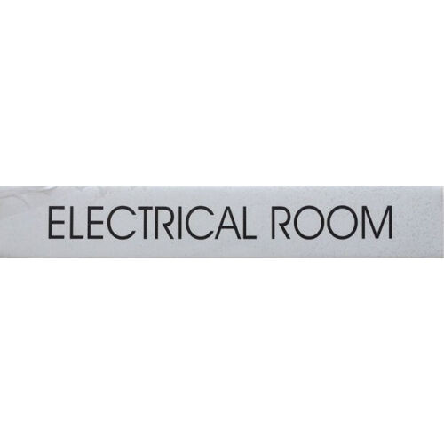 ELECTRICAL ROOM SIGN (2X11.75,BRUSH SILVER,ALUMINUM) - HPDSIGNS.NYC