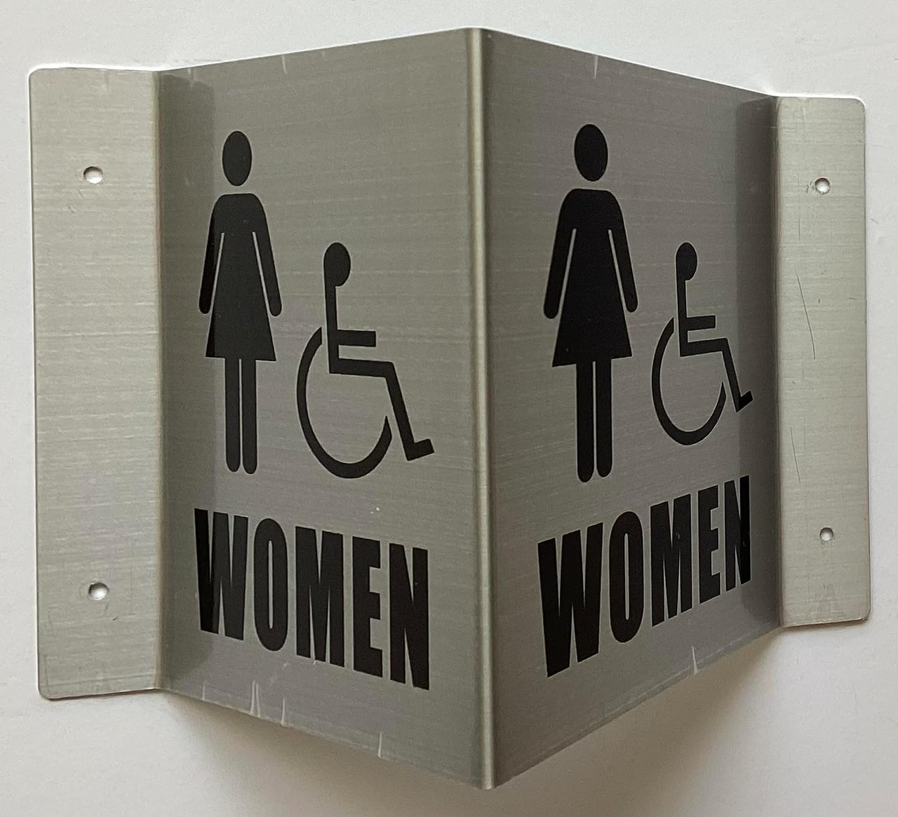 Corridor Women restroom accessible sign-Women restroom accessible ...