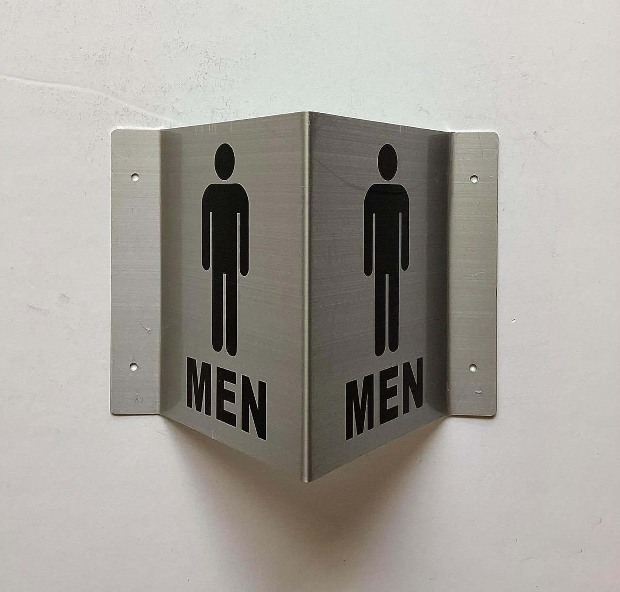 Corridor Men restroom sign-Men restroom Hallway sign (Aluminium,5x6 ...