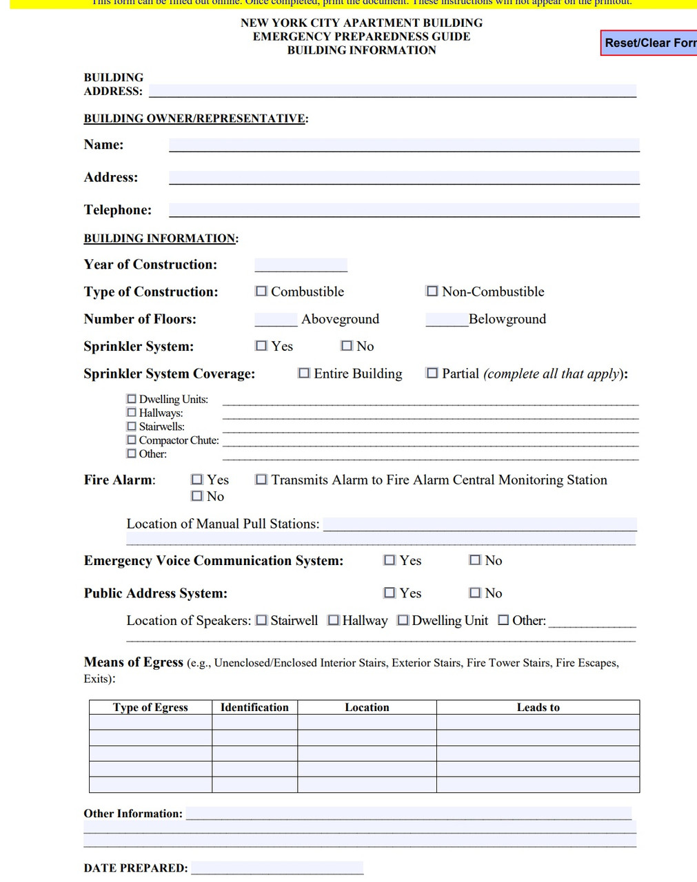 building-information sheet hpd nyc