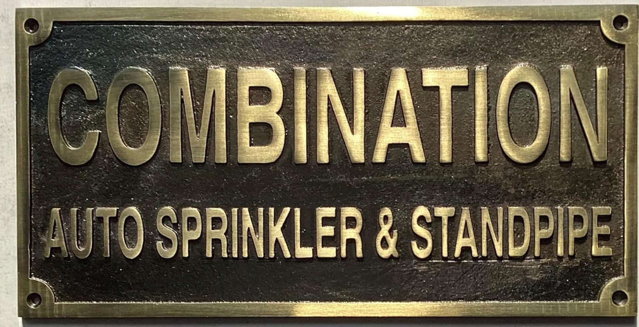 Cast Aluminum Sign - cast bronze color/cast brass color