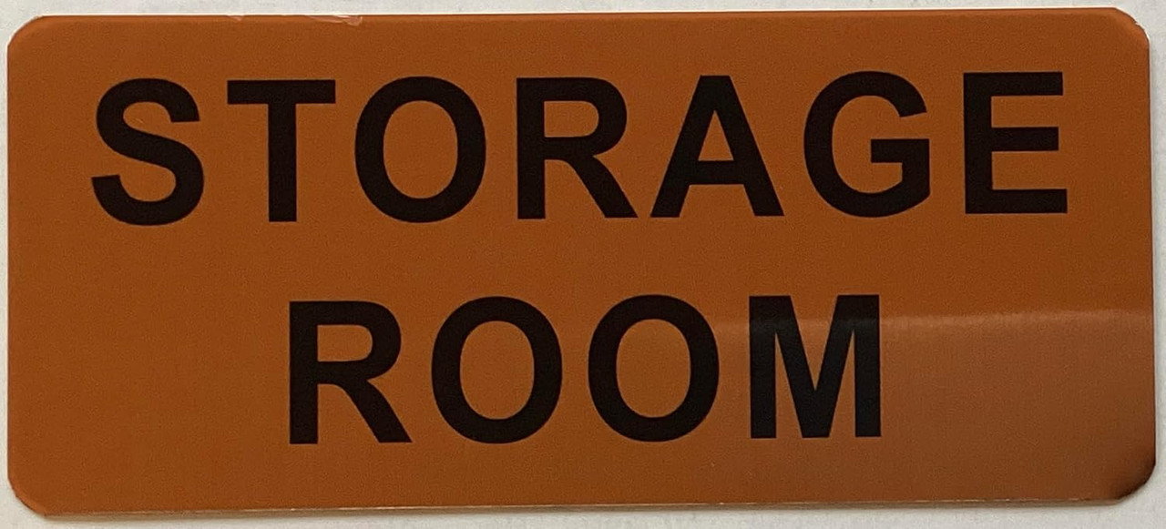 STORAGE ROOM SIGN (Gold color, aluminum, Size 3.5X8 inch)- The Gold ...