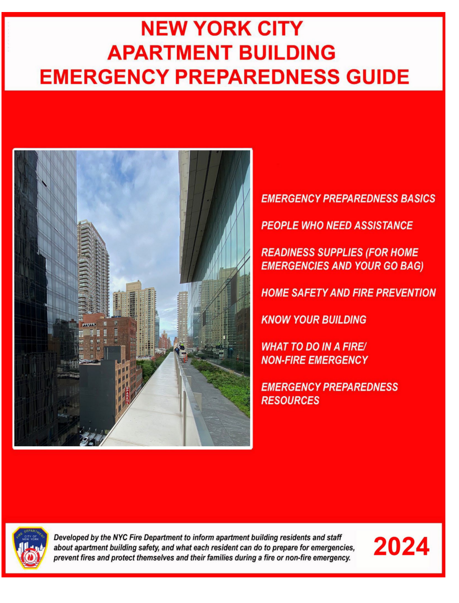 2024 NYC Apartment Building Emergency Preparedness Guide FDNY