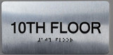 6th Floor Sign -Tactile Signs Tactile Signs Floor Number Tactile Touch ...