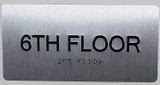 6th Floor Sign -Tactile Signs Tactile Signs Floor Number Tactile Touch ...