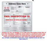 HPD Serial number signage (27-2107)-El blanco Line