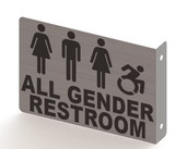 All Gender Restroom Sign -Tactile Signs The Sensation line