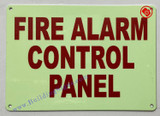 FIRE ALARM CONTROL PANEL LOCATED IN Sign