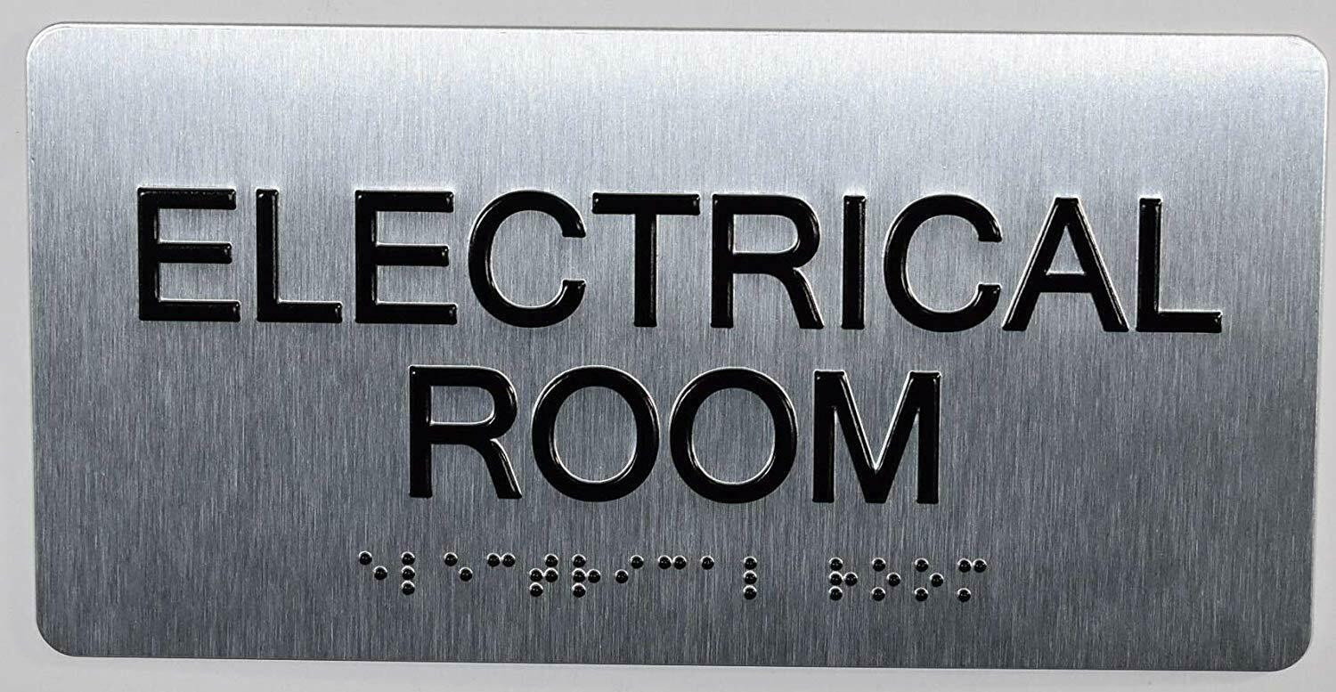 Electrical Room Sign -Tactile Touch Braille Sign - The Sensation line ...