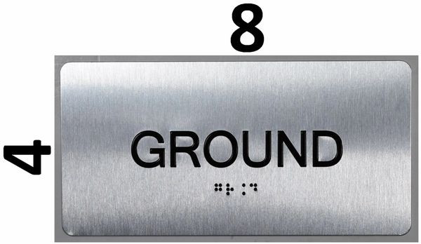 Ground Floor Sign -Tactile Touch Braille Sign - The Sensation line ...