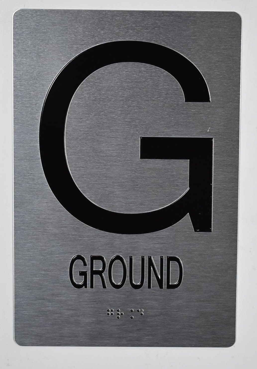 Ground Floor Sign -Tactile Touch Braille Sign- The Sensation line ...