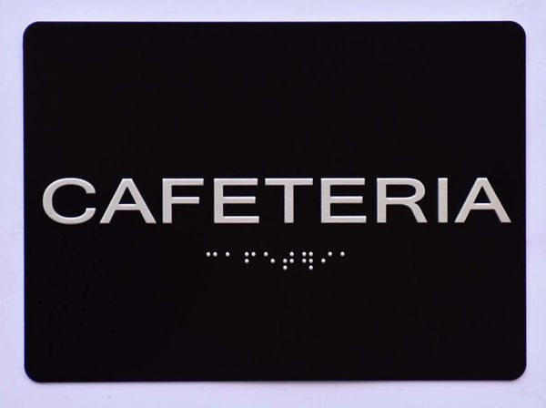 Cafeteria Sign The Sensation line -Tactile Signs