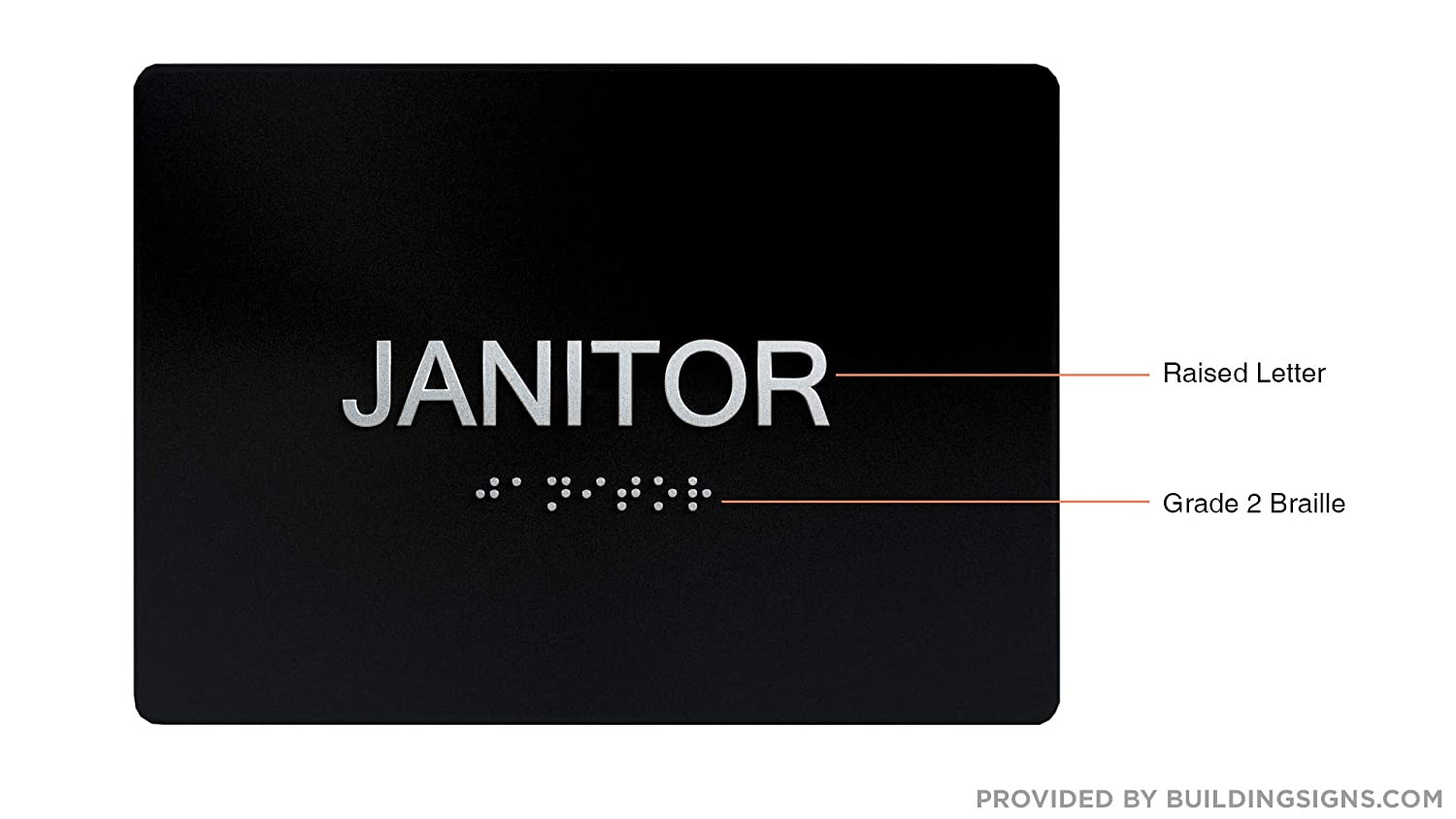 Janitor Sign The Sensation line -Tactile Signs