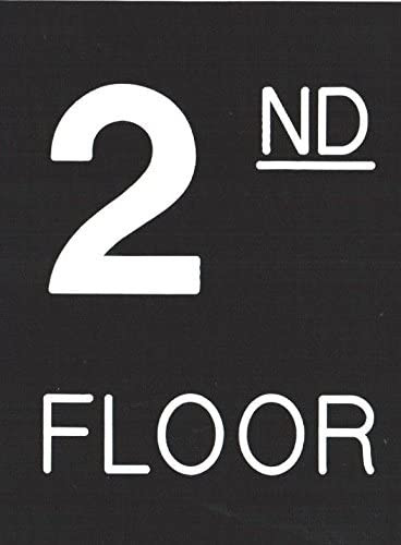 Floor Number Sign -Tactile Signs 2ND Floor Sign The Sensation line