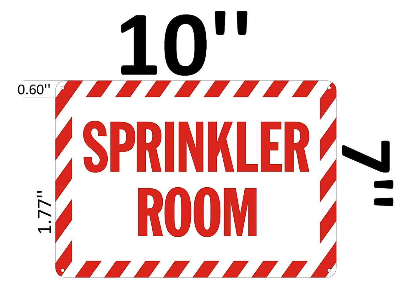 Sprinkler Room Sign - (Reflective !!! Aluminum,RED)