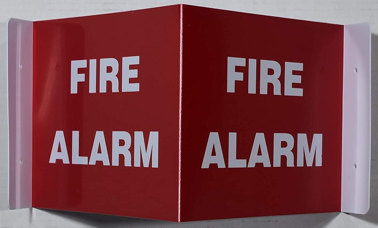 FIRE Alarm SignD Projection Sign/FIRE Alarm Sign Hallway Sign