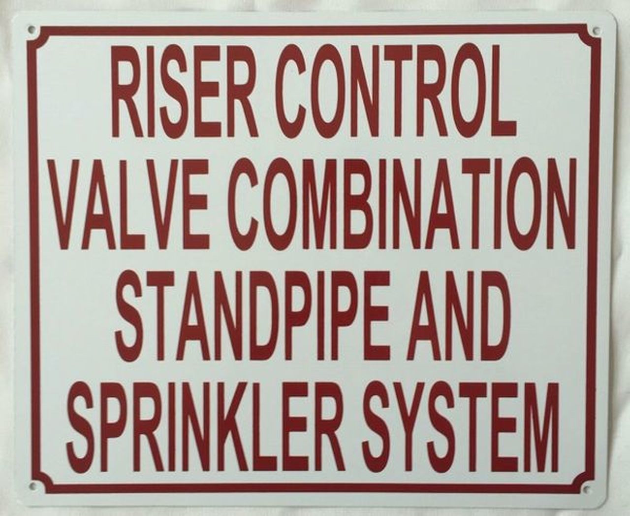 Main Sprinkler Valve Sign