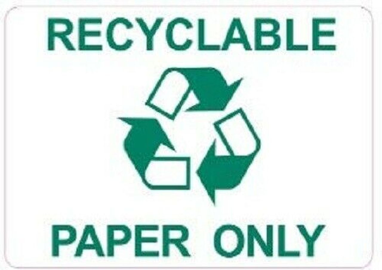 RECYCLE ROOM SIGNS