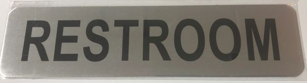 DO NOT HOLD ELEVATOR DOORS OPEN SIGN (BRUSHED ALUMINUM)