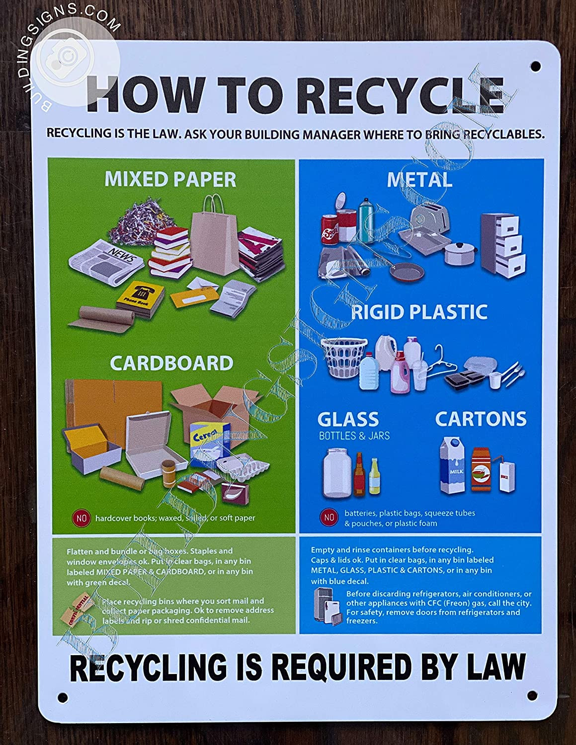 RECYCLE SIGNS