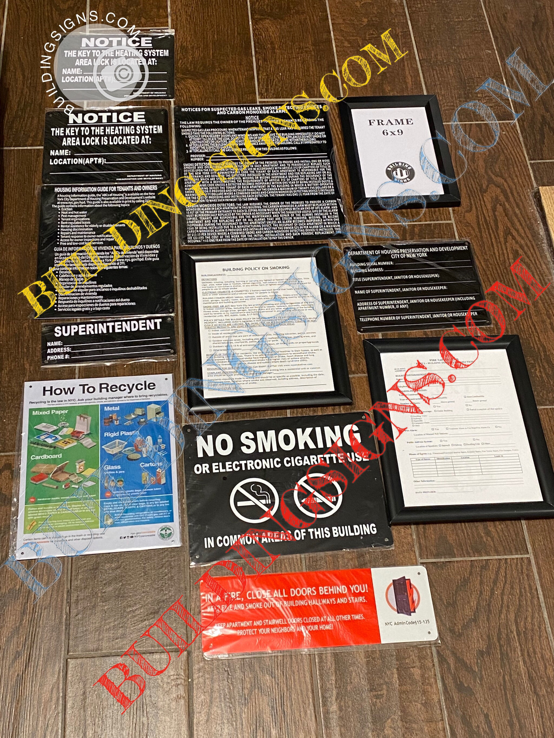 NYC HPD - FULL SIGNS PACKAGE