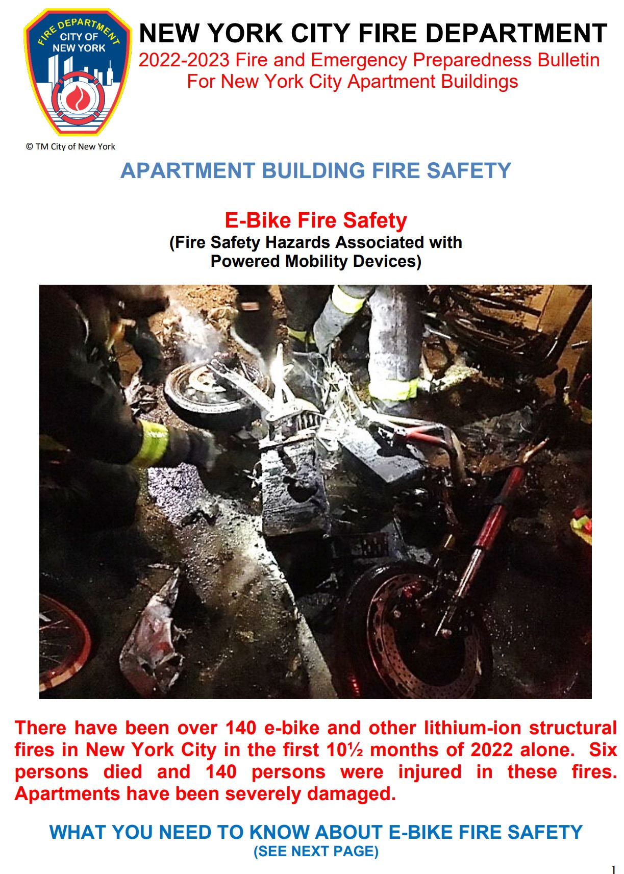 2023-2024 Fire and Emergency Preparedness Bulletin For New York City ...
